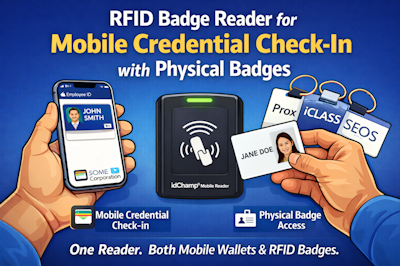 Badge Reader for Mobile Credential Check-In & Physical Badges - Serialio